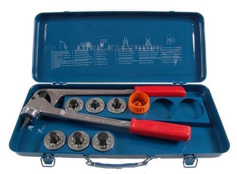 Mechanical pipe expander + imperial heads 3/8", 1/2", 5/8", 3/4", 7/8 ...